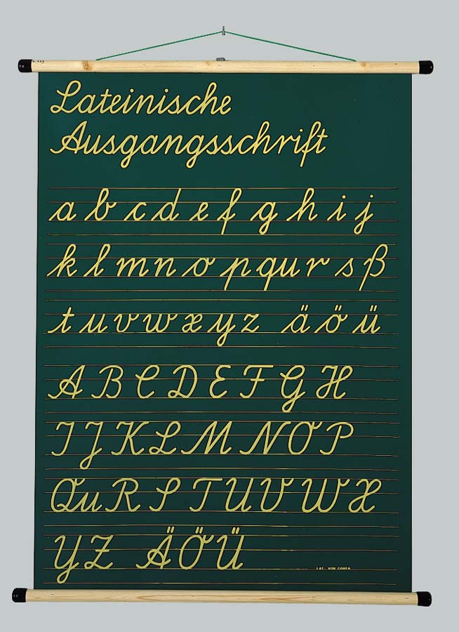 Schrifttafel - Lateinische Ausgangsschrift, 5300390 • Deutsch --> Schrifttafeln --> Lateinische ...